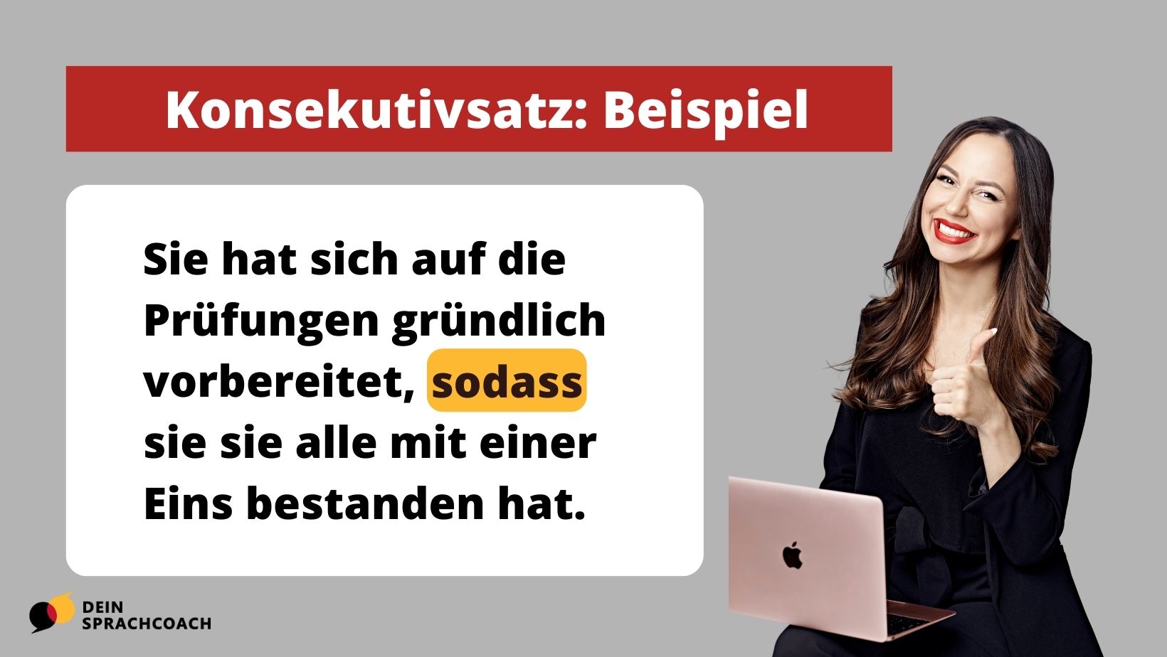 Was ist ein Konsekutivsatz & wozu ist er da? | Sprachcoach