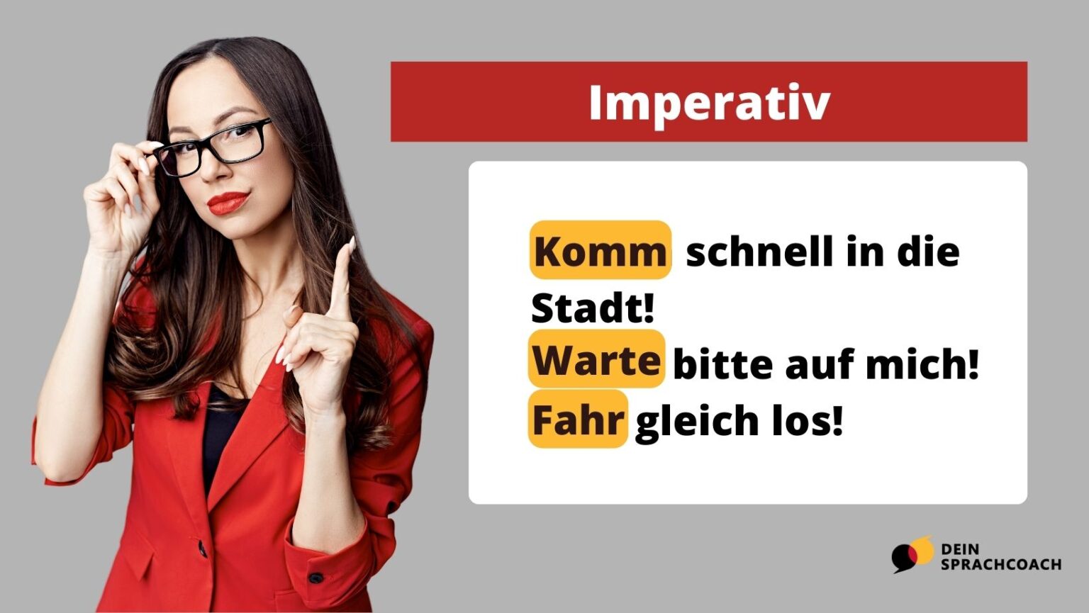 Mit dem Imperativ Deutsch besser verstehen | DeinSprachcoach