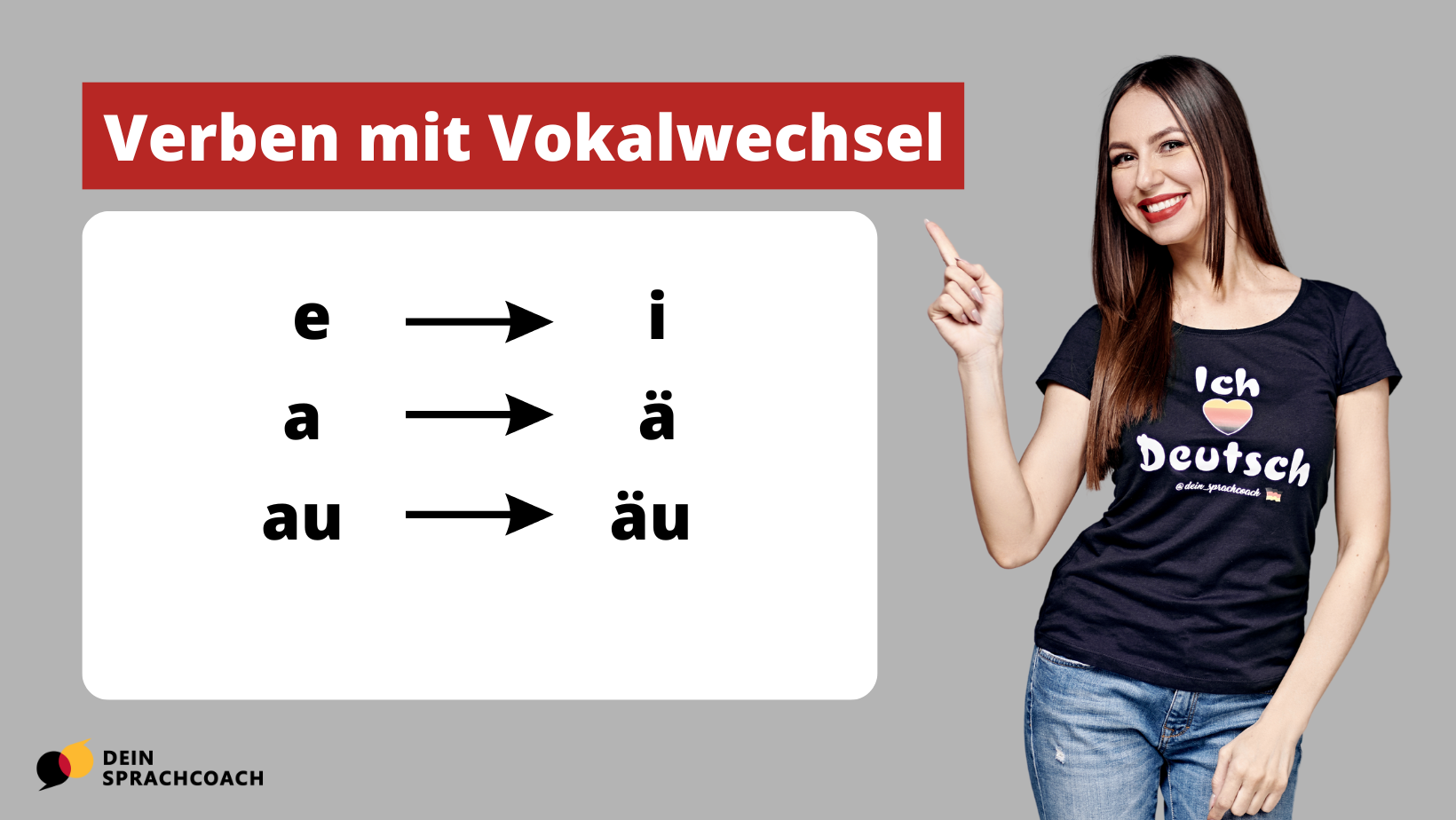 Verben mit Vokalwechsel | DeinSprachcoach