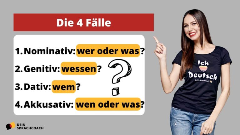 4 Fälle: Deutsch einfach erklärt! | DeinSprachcoach