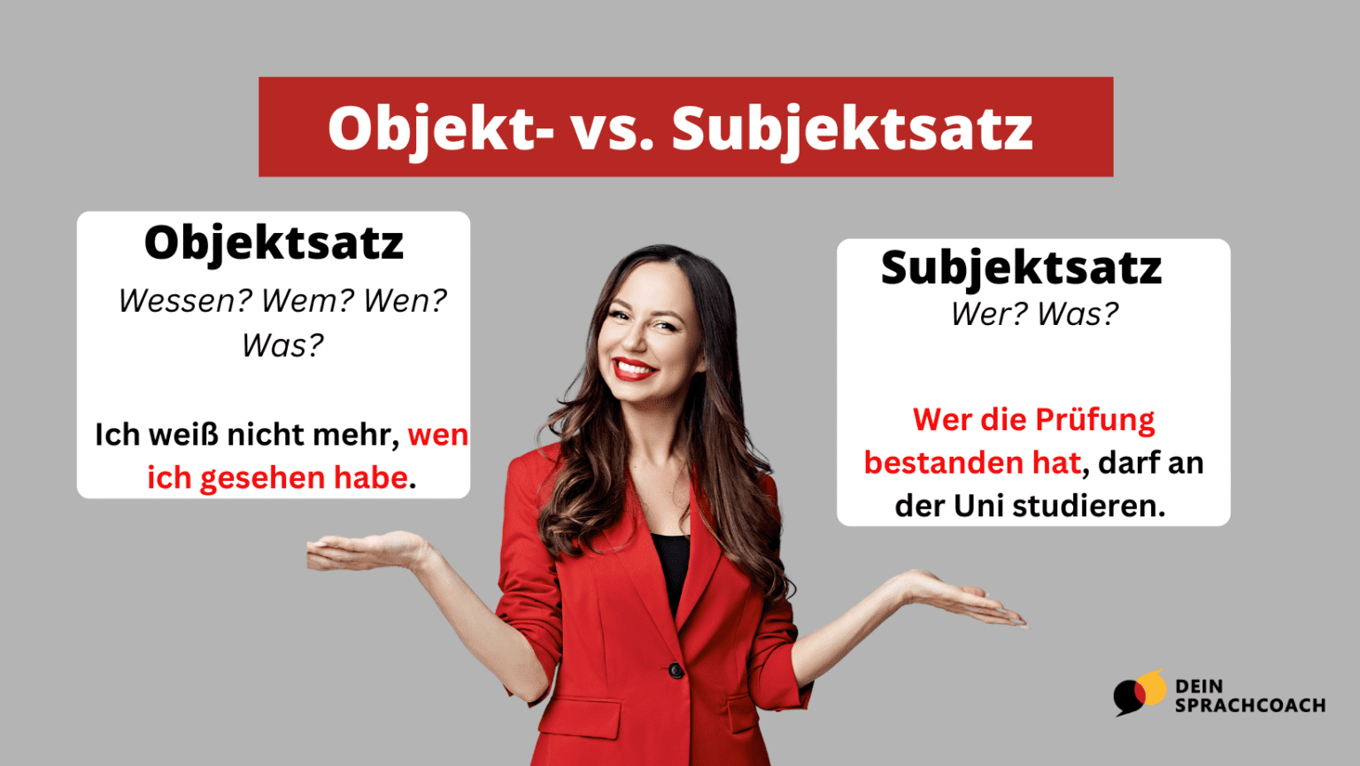 Was sind Objektsätze? | DeinSprachcoach
