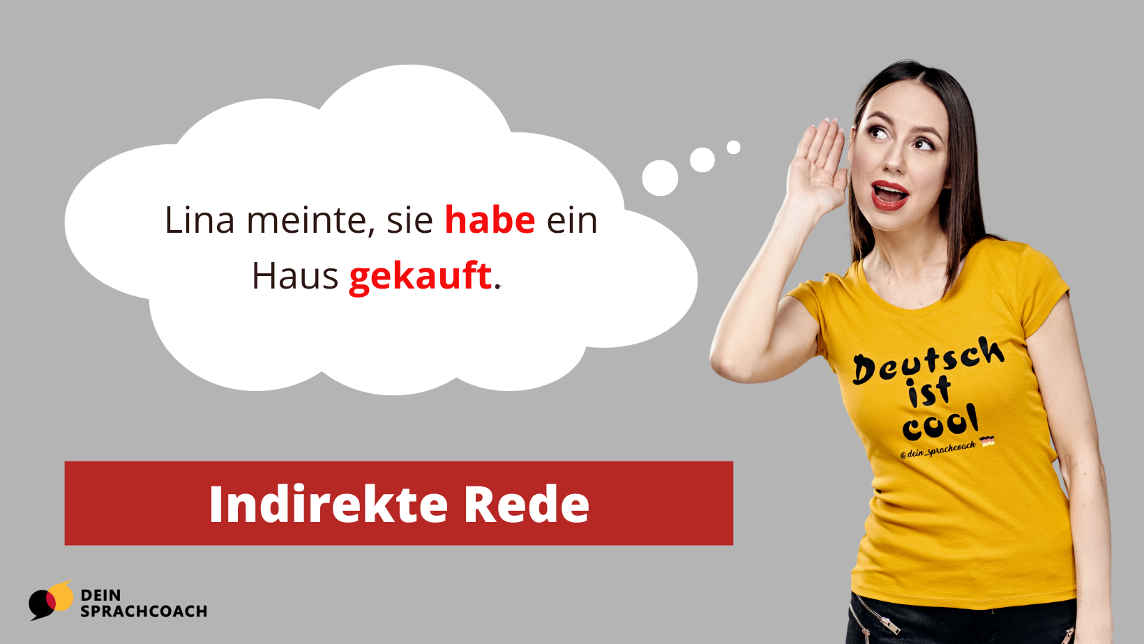 Die indirekte Rede auf Deutsch | DeinSprachcoach