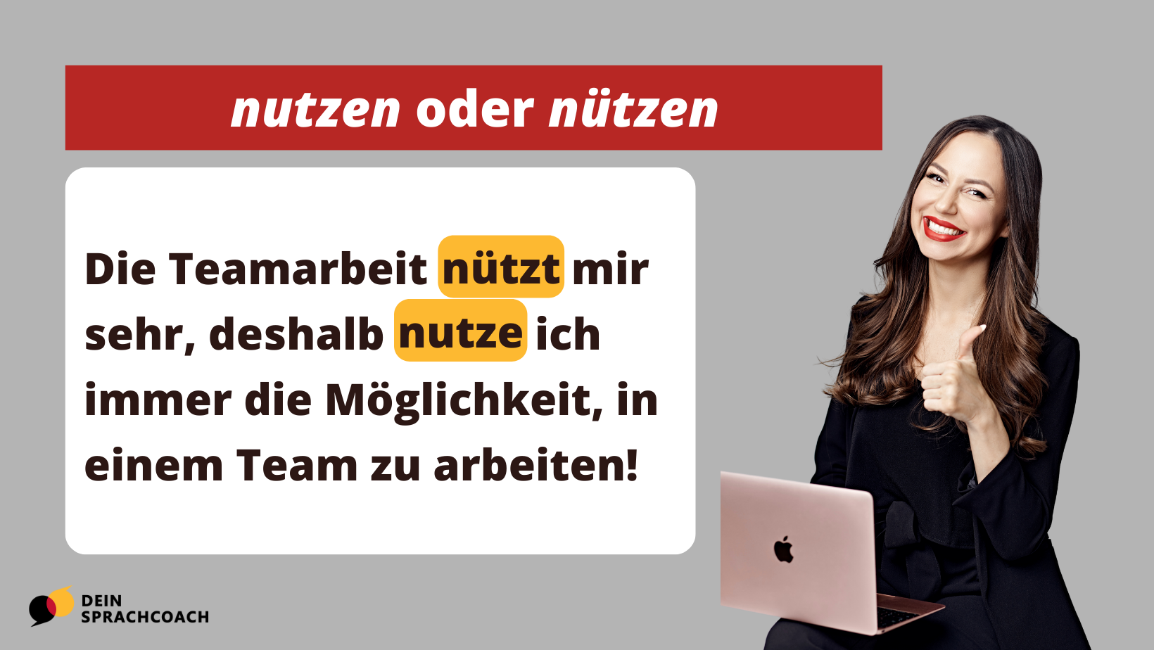 Nutzen oder nützen – wann sagt man was? | DeinSprachcoach